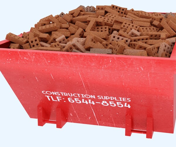 ArtStation - Industrial Container with bricks 2 | Game Assets