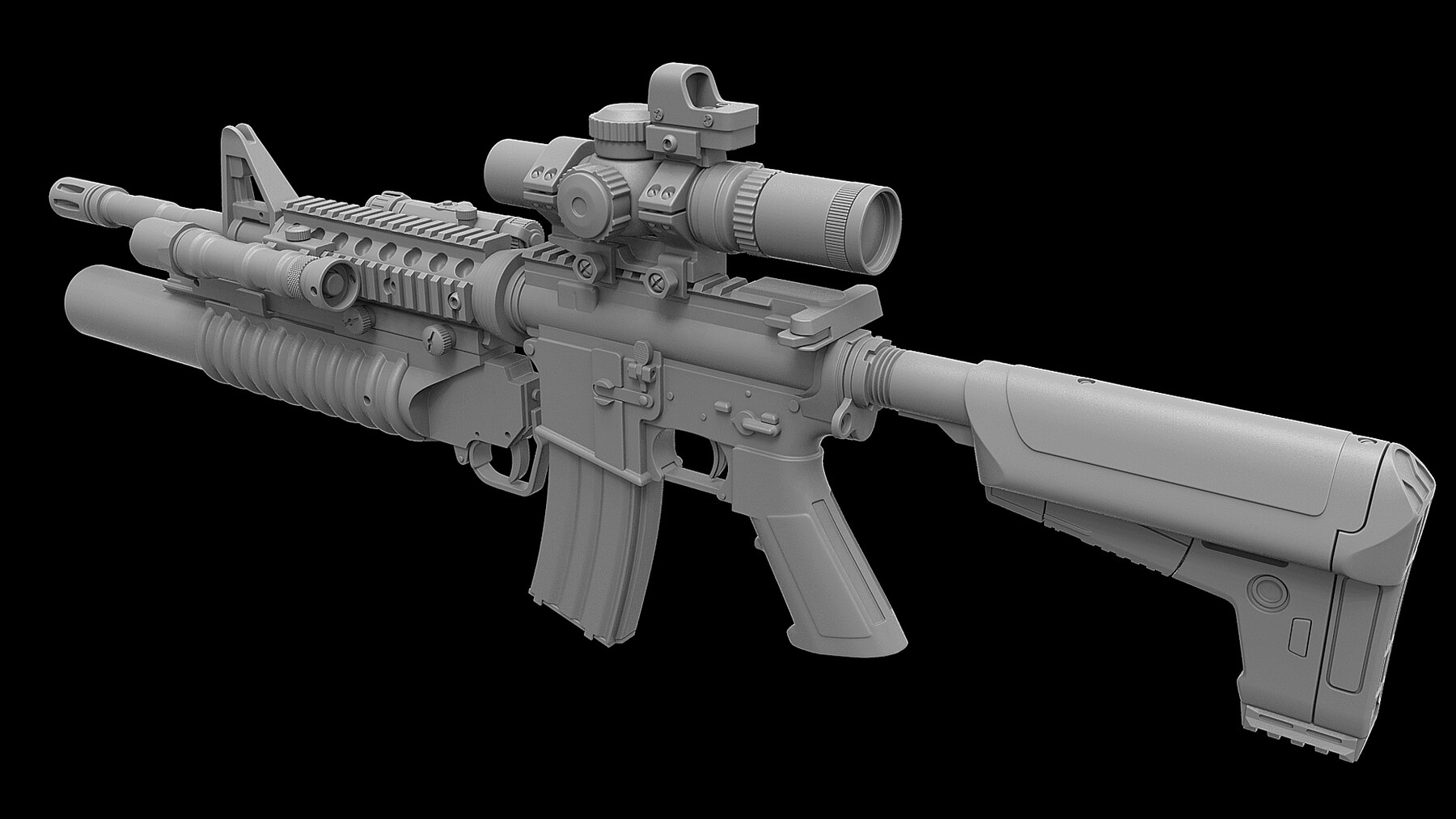 ArtStation - M4/M203 | Resources