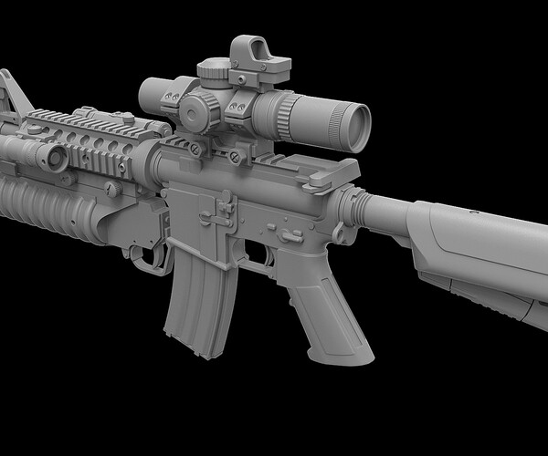 ArtStation - M4/M203 | Resources