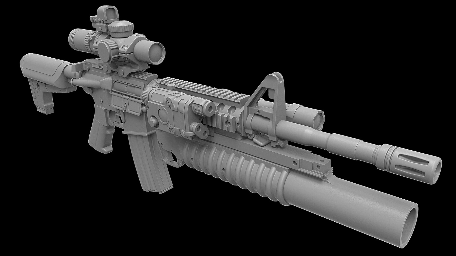 ArtStation - M4/M203 | Resources