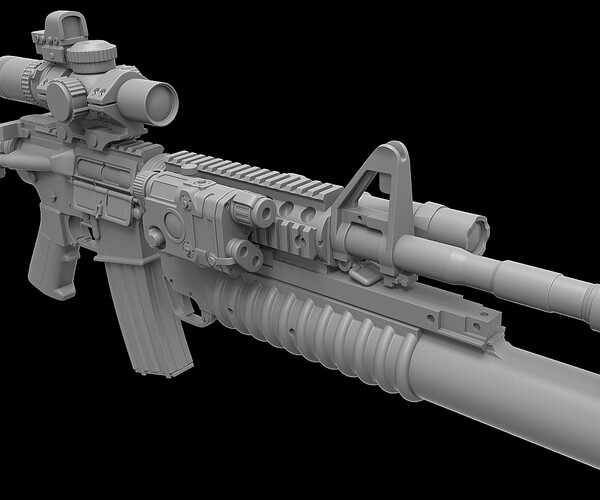 ArtStation - M4/M203 | Resources