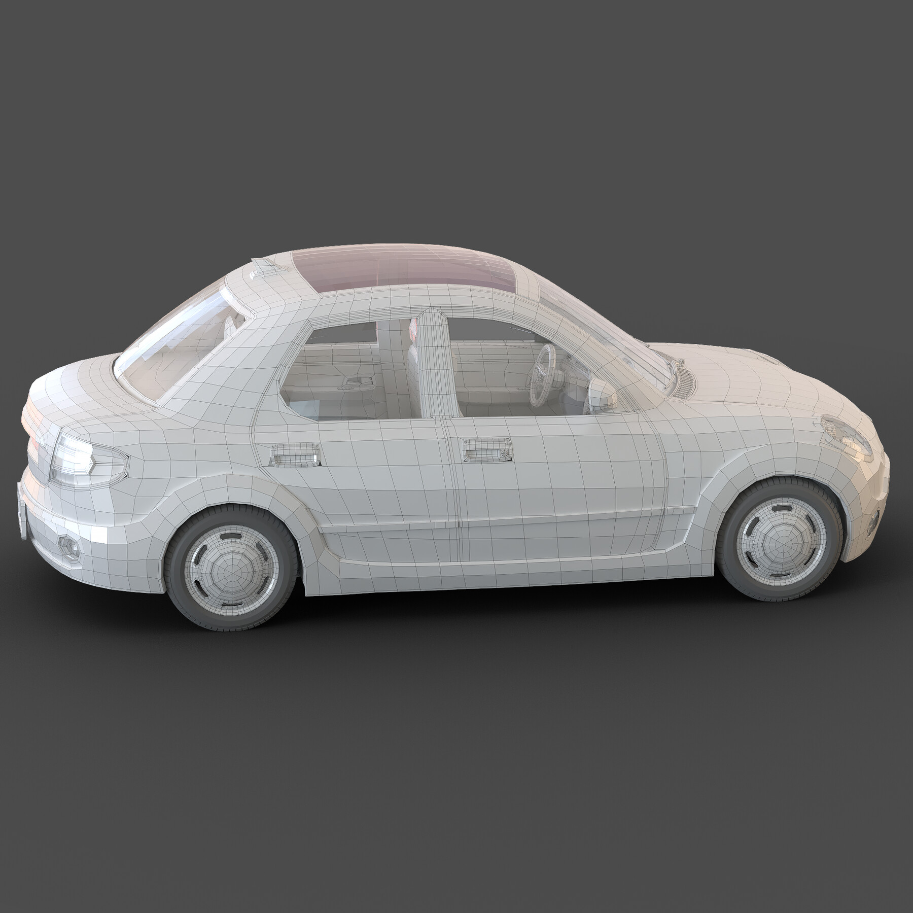 ArtStation - Cartoon Sedan Car | Resources