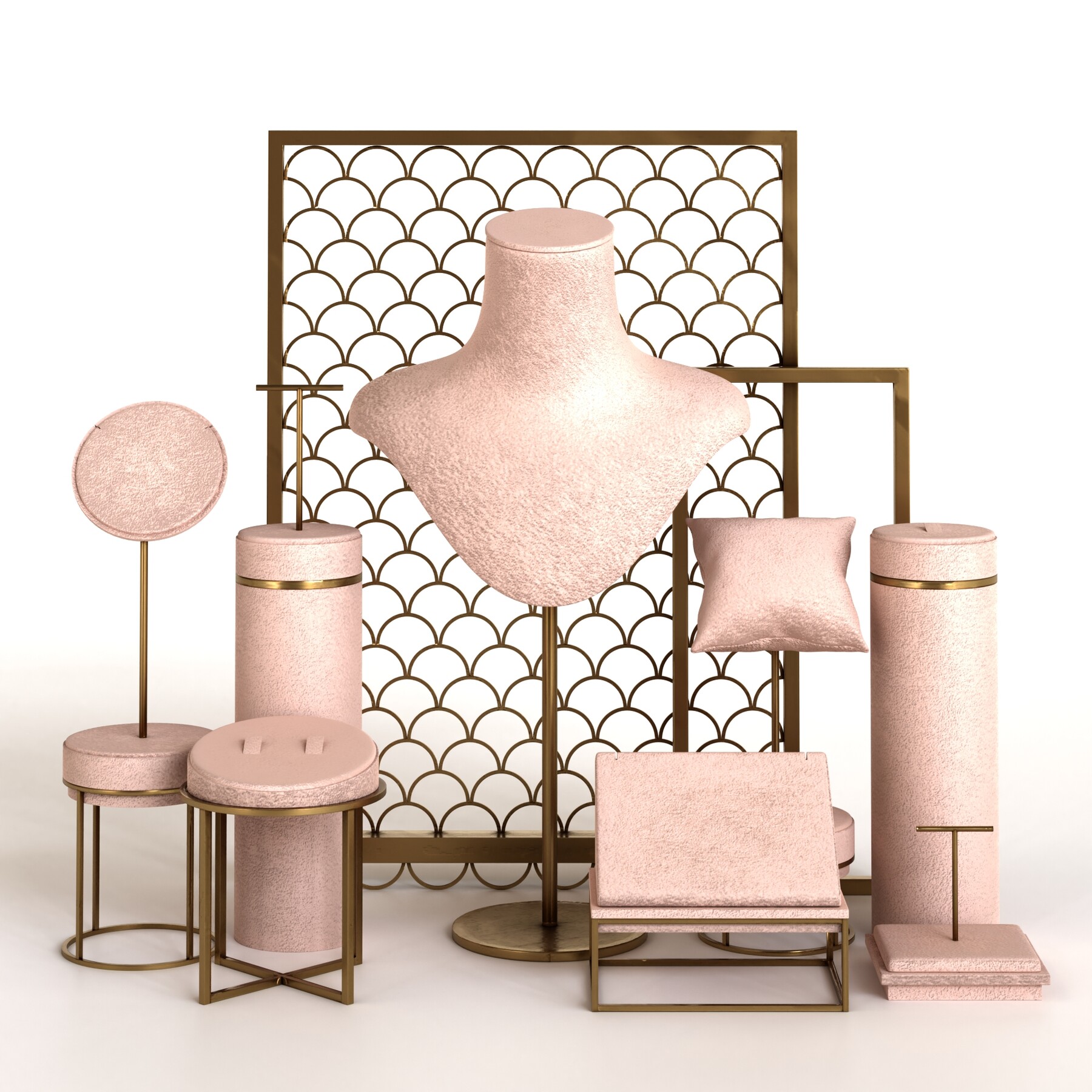 ArtStation - 9 Jewelry Stand Vol 03 | Game Assets