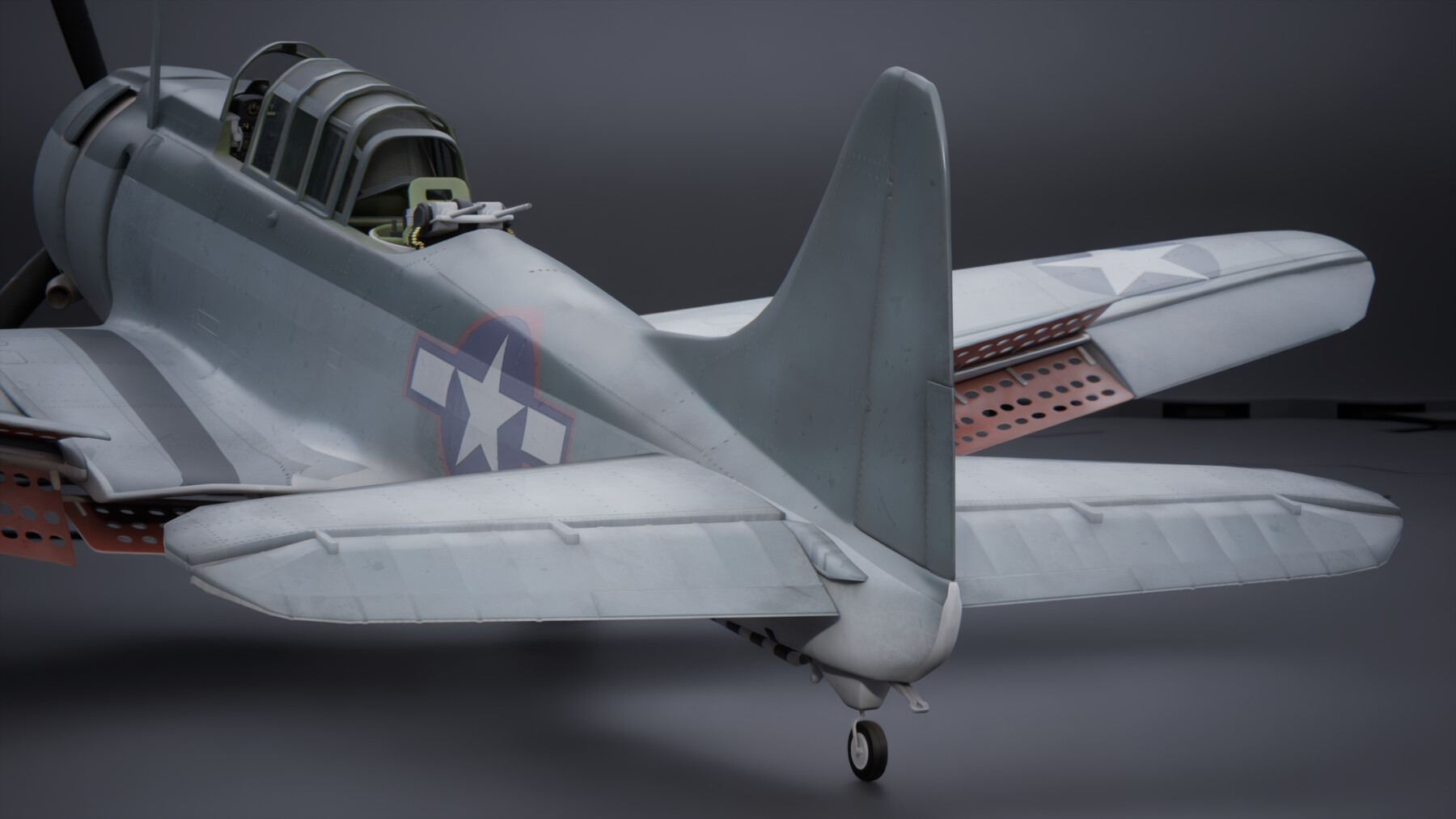 ArtStation - Douglas SBD Dauntless - US ww2 airplane 3d model | Resources