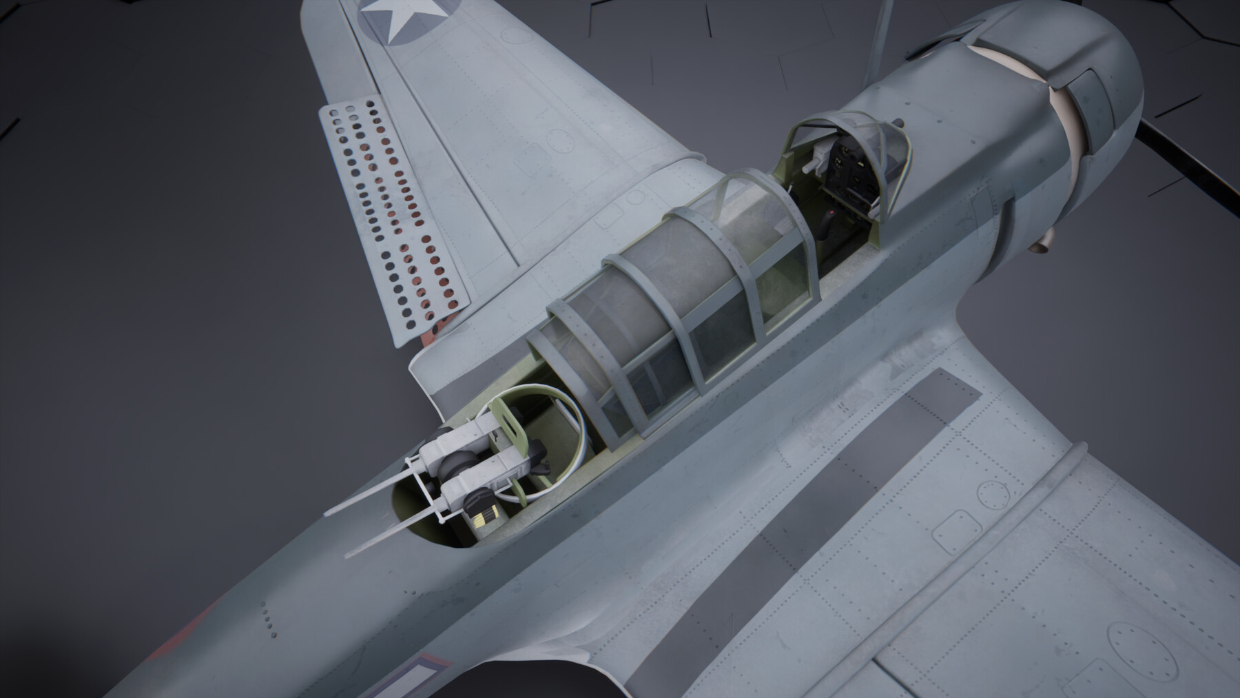 ArtStation - Douglas SBD Dauntless - US ww2 airplane 3d model | Resources