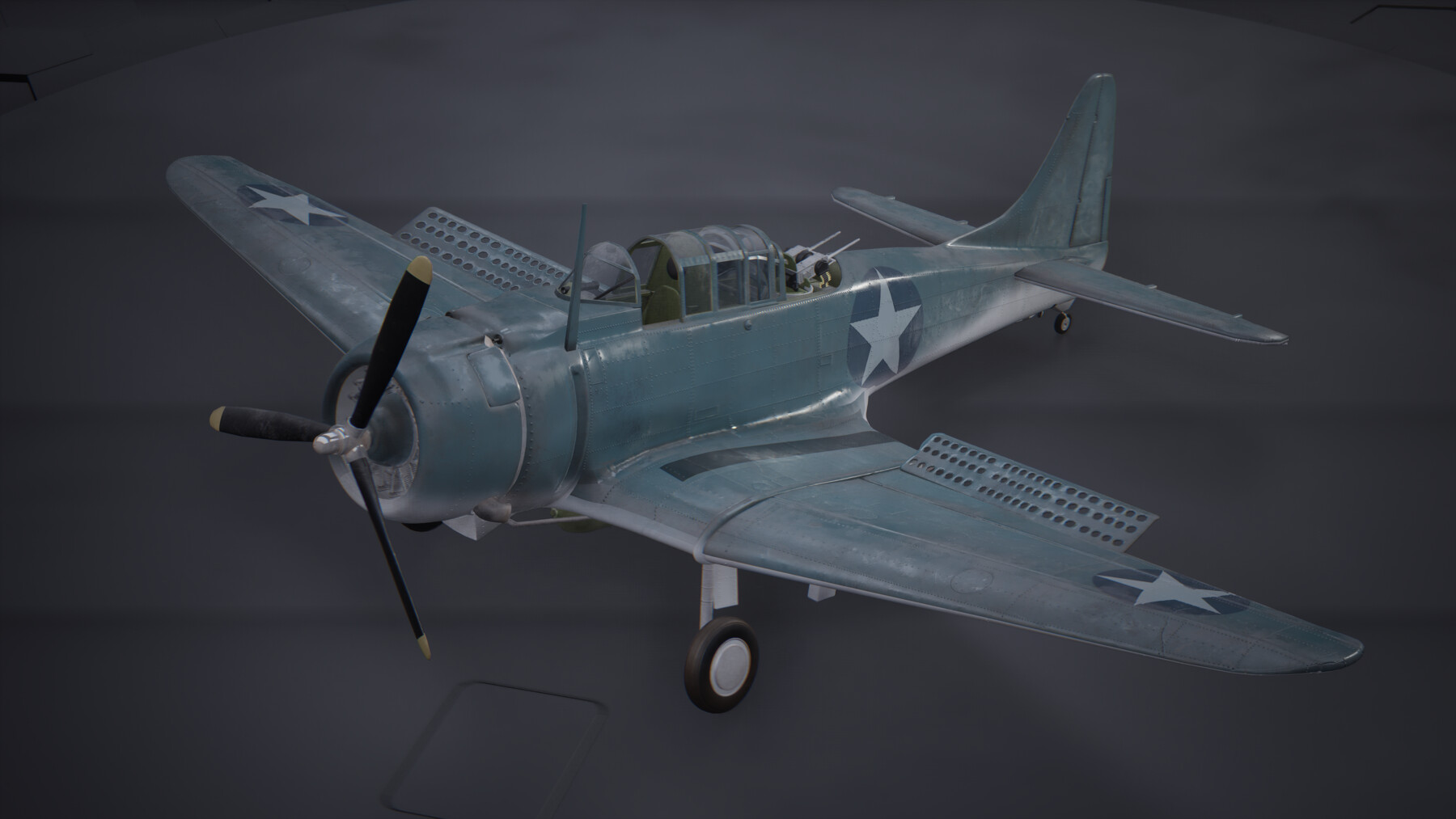 ArtStation - Douglas SBD Dauntless - US ww2 airplane 3d model | Resources