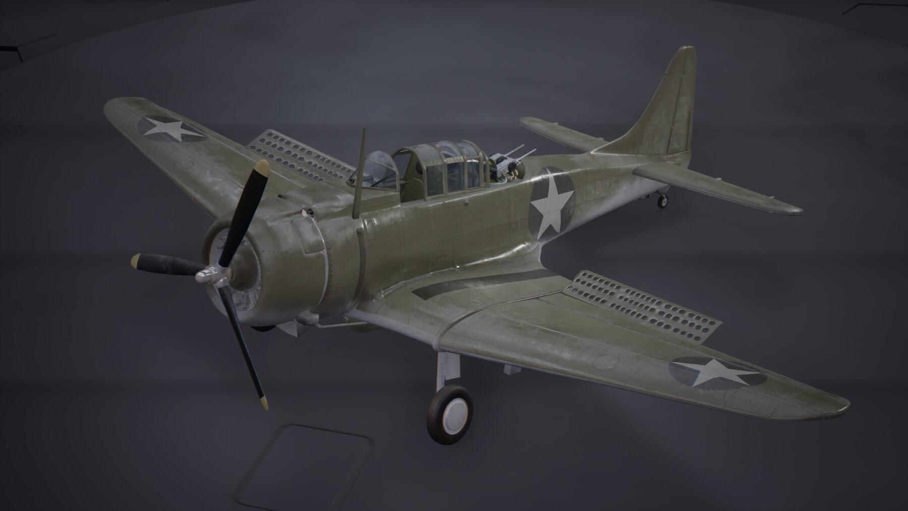 ArtStation - Douglas SBD Dauntless - US ww2 airplane 3d model | Resources