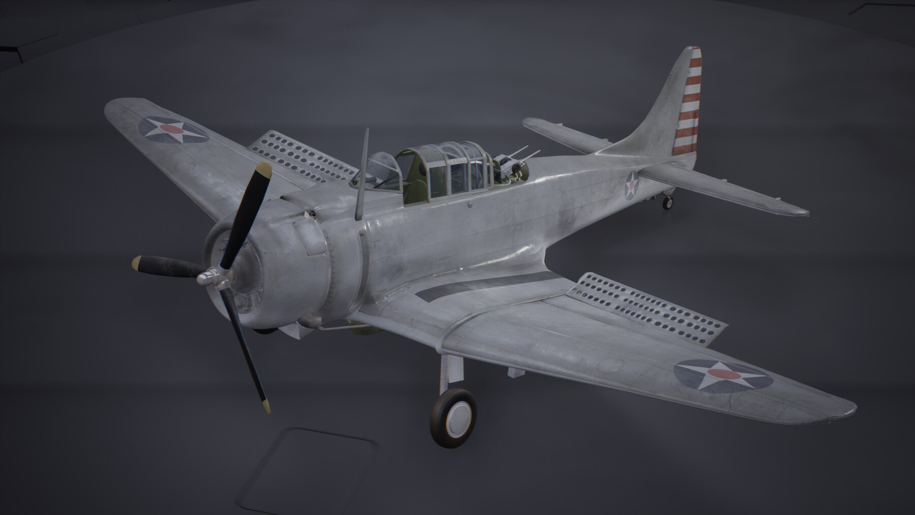 ArtStation - Douglas SBD Dauntless - US ww2 airplane 3d model | Resources