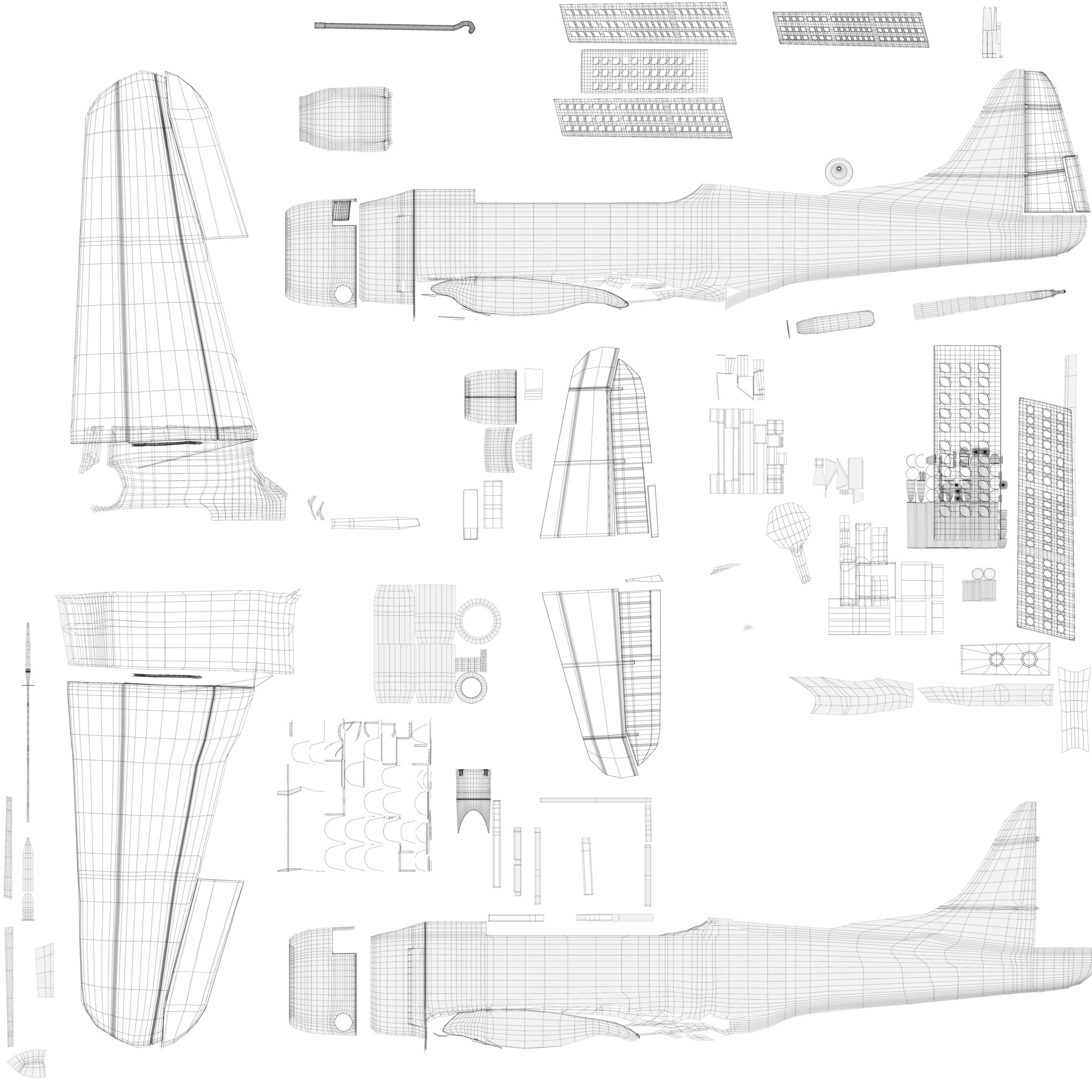ArtStation - Douglas SBD Dauntless - US ww2 airplane 3d model | Resources