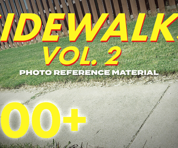 ArtStation - Sidewalks Photo Reference Pack Volume 2 | Resources