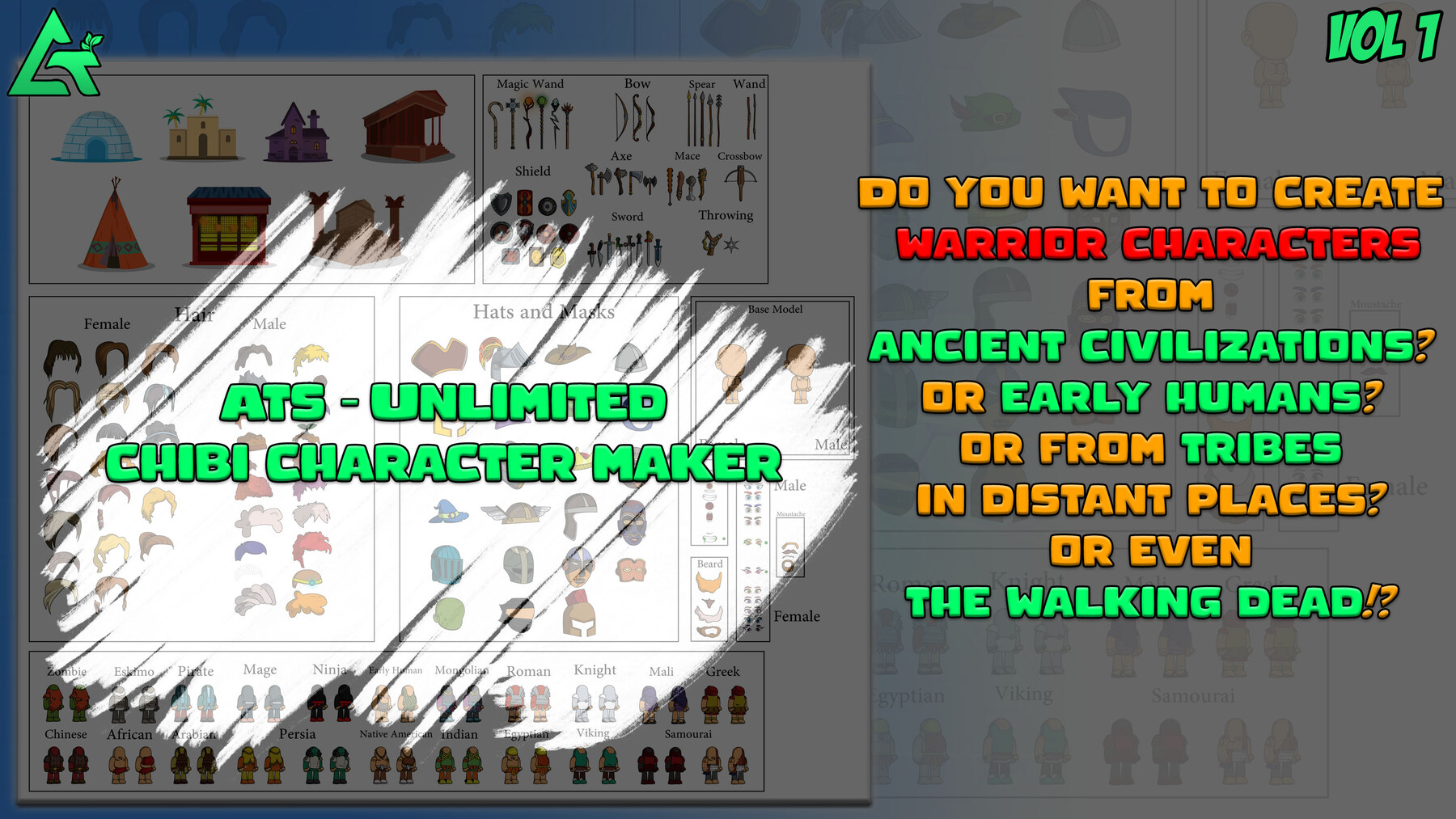 ArtStation - ATS - Unlimited Chibi Character Maker (for 2D Games ...