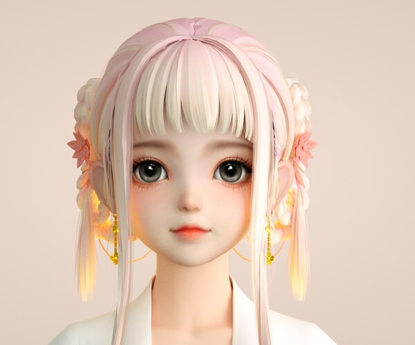 Artstation Cartoon Hanfu Girl Resources
