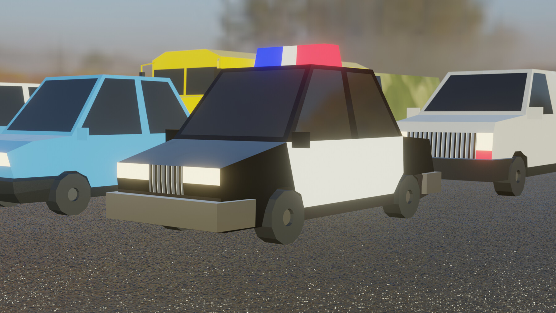 ArtStation - collection of low poly vehicles (stylized) | Game Assets