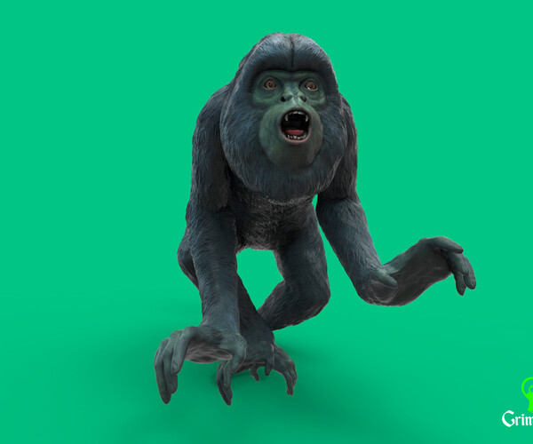 ArtStation - Howler Monkey (Black) | Resources