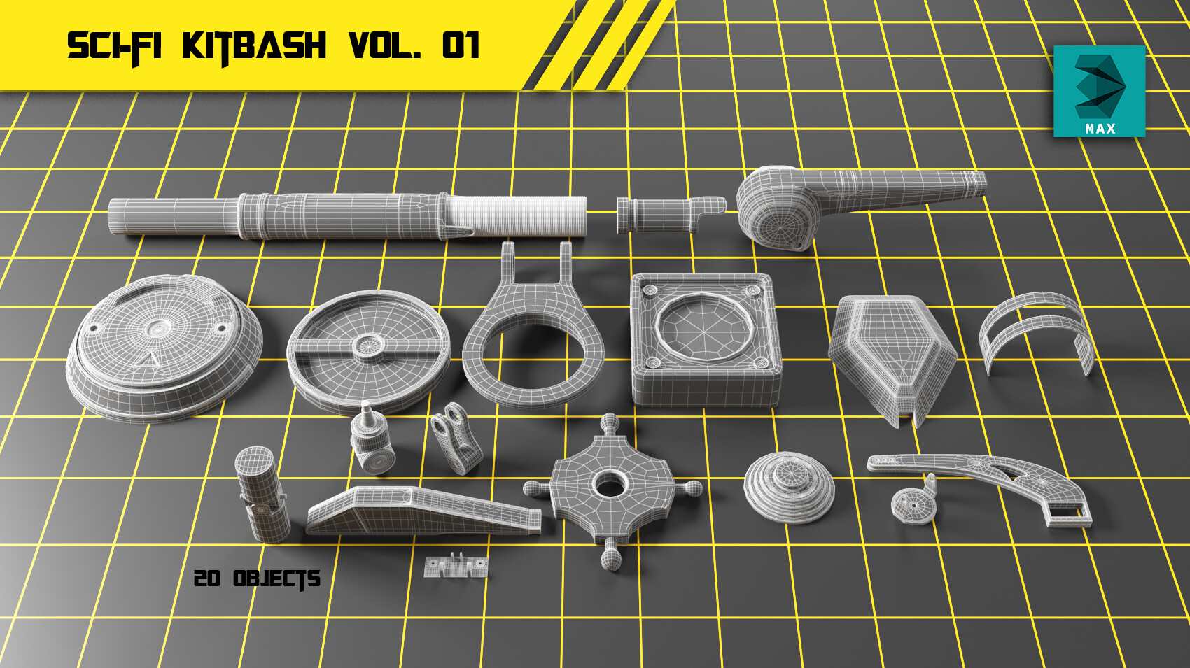 ArtStation - 20 Sci-fi assets Vol. 01 | Resources