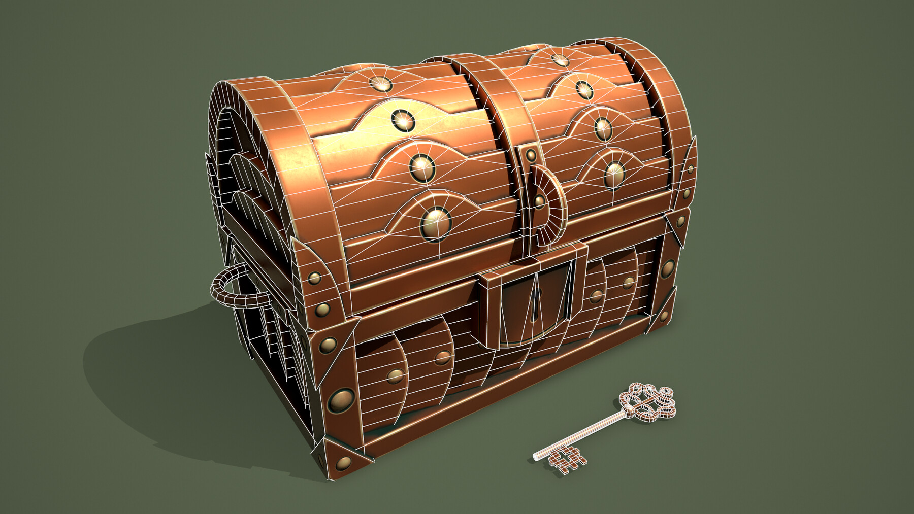 ArtStation - Bronze chest | Game Assets