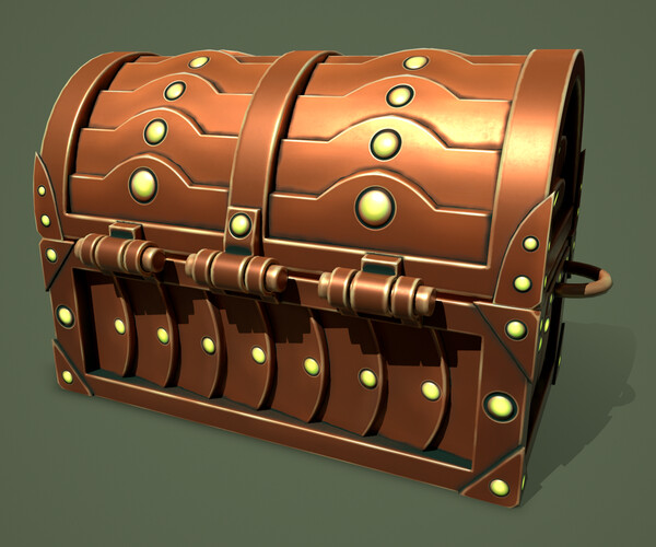 ArtStation - Bronze chest | Game Assets