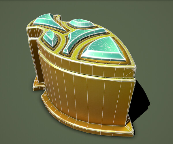 ArtStation - Gold lootbox | Game Assets