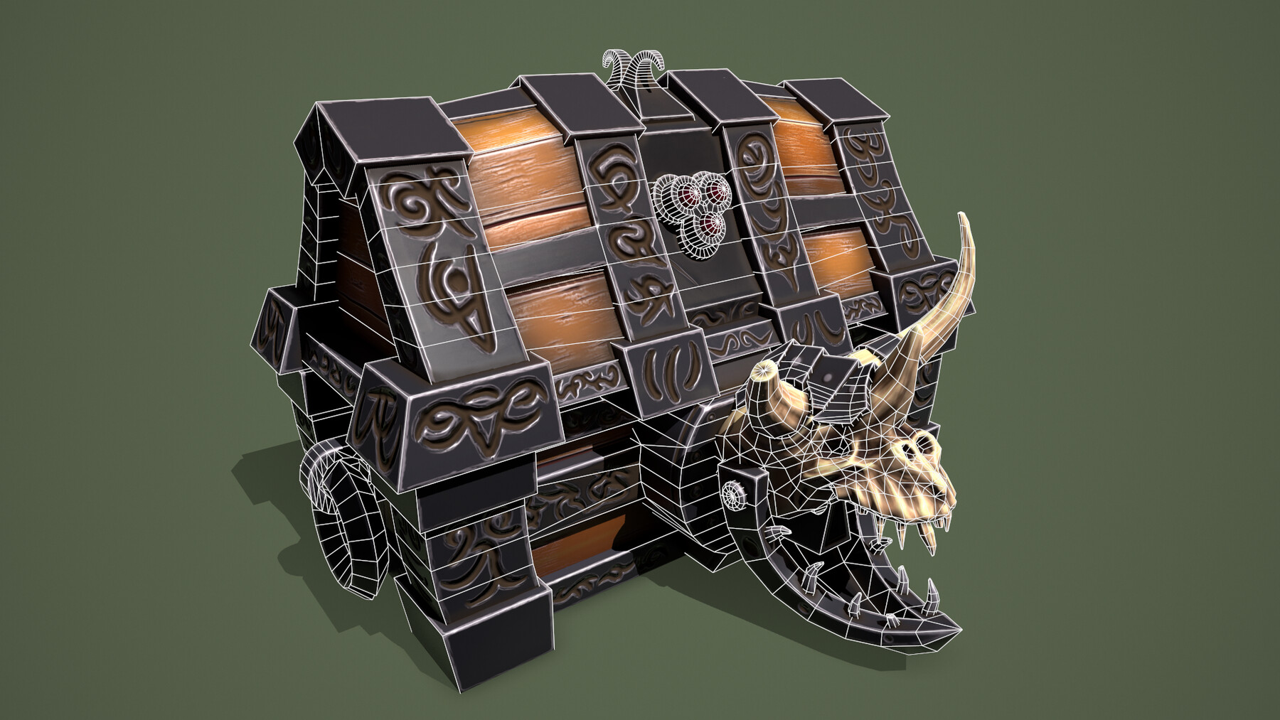 ArtStation - Rune chest and ingots | Game Assets