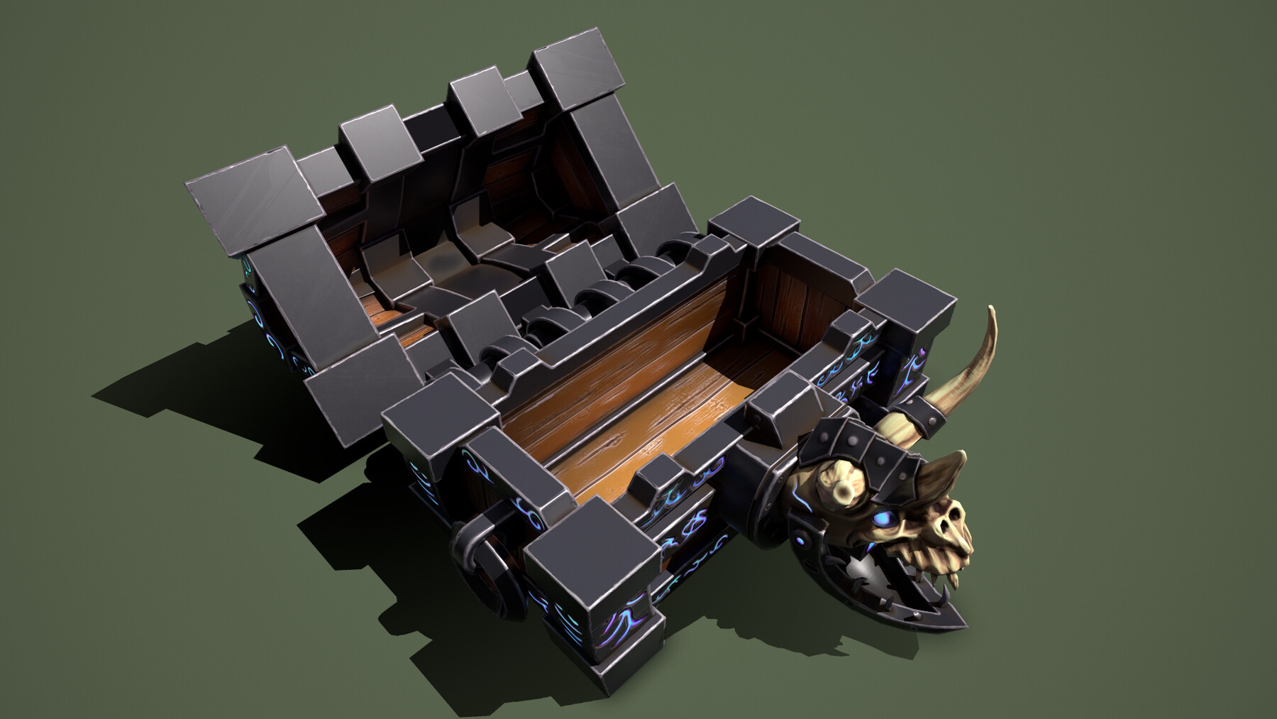 ArtStation - Rune chest and ingots | Game Assets