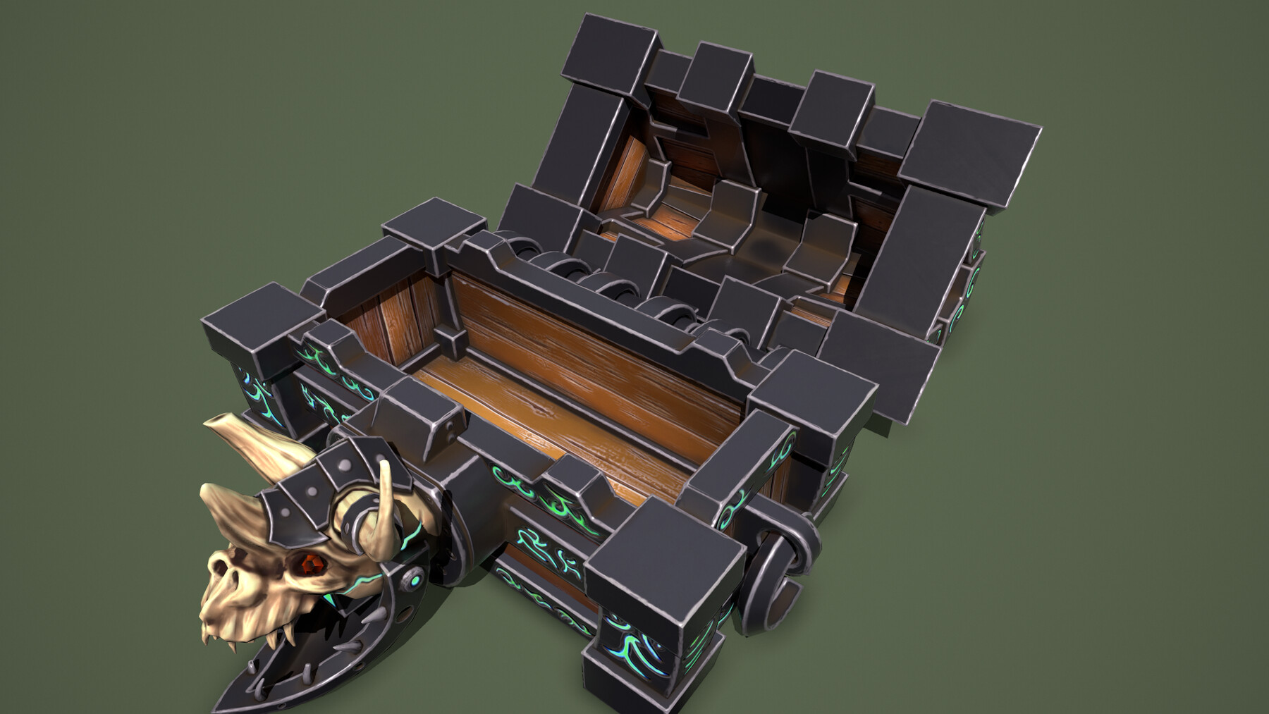 ArtStation - Rune chest and ingots | Game Assets