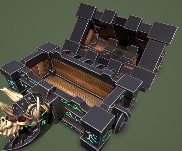 ArtStation - Rune chest and ingots | Game Assets