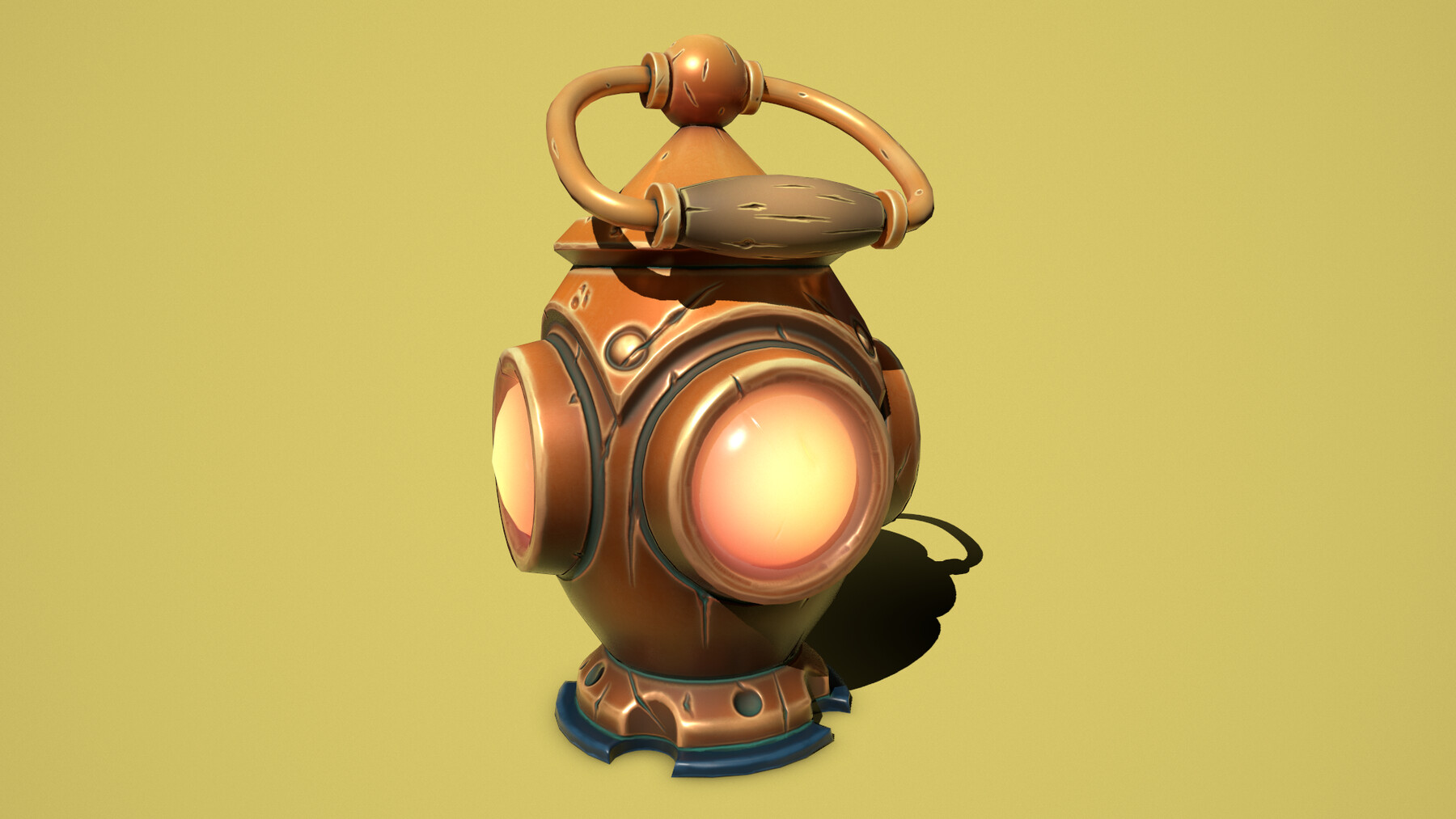 ArtStation - Bronze lamp | Game Assets