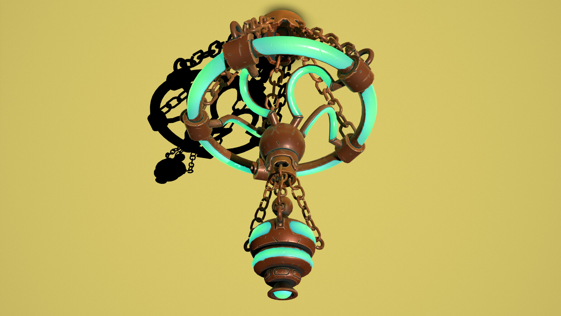 ArtStation - Bronze chandelier | Game Assets