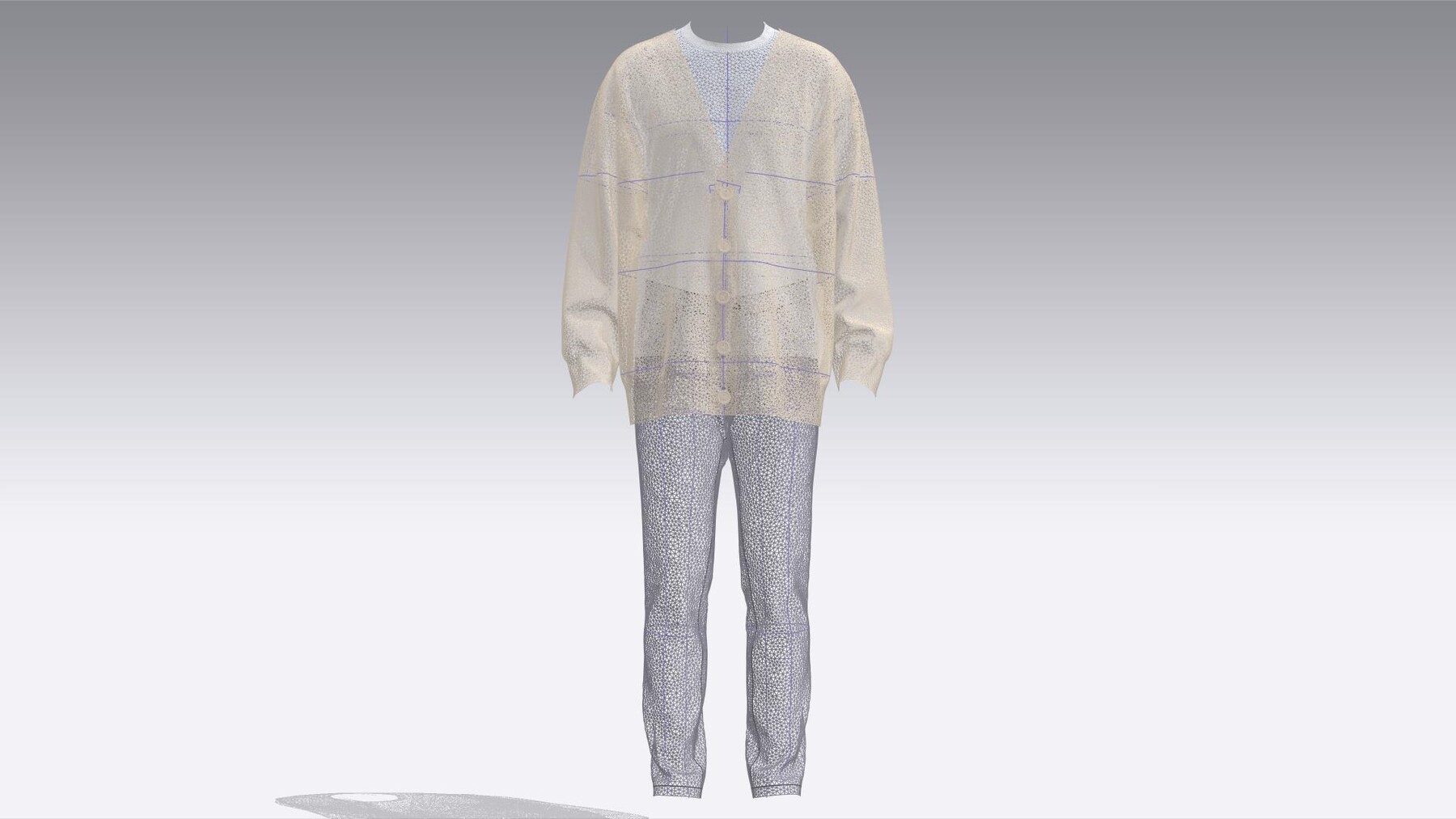 ArtStation - Men Cardigan, Marvelous Designer, Clo +obj, fbx | Resources
