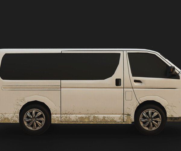ArtStation - Van car 3d model | Game Assets
