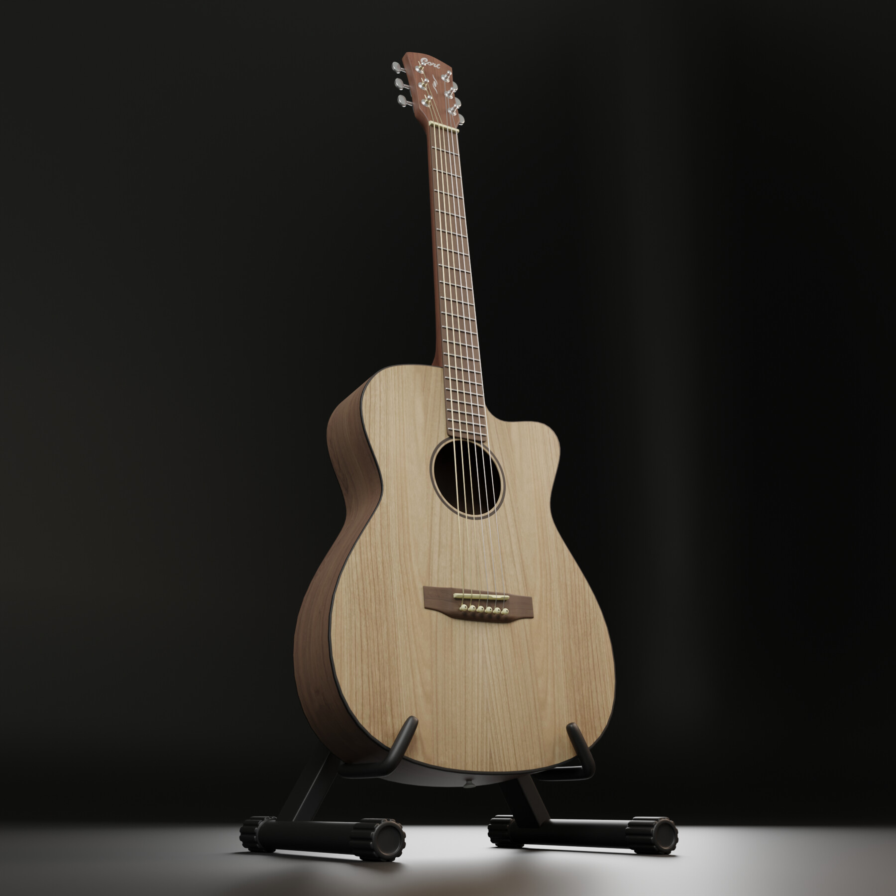 ArtStation - Cort Acoustic Guitar & Stand | Resources