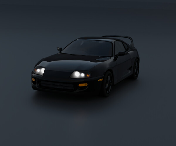 ArtStation - Toyota | supra mk4| Textured car 3d Model |Download Now ...