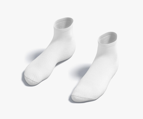 ArtStation - White Ankle Socks - fabric sox pair | Resources