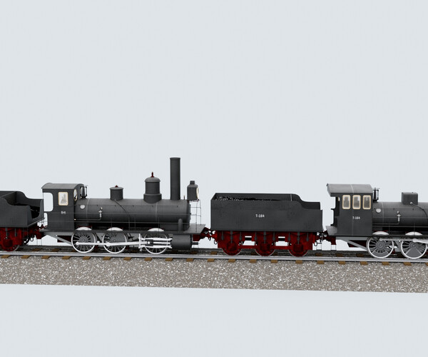 ArtStation - Steam locomotive type 030 series Gv | Resources