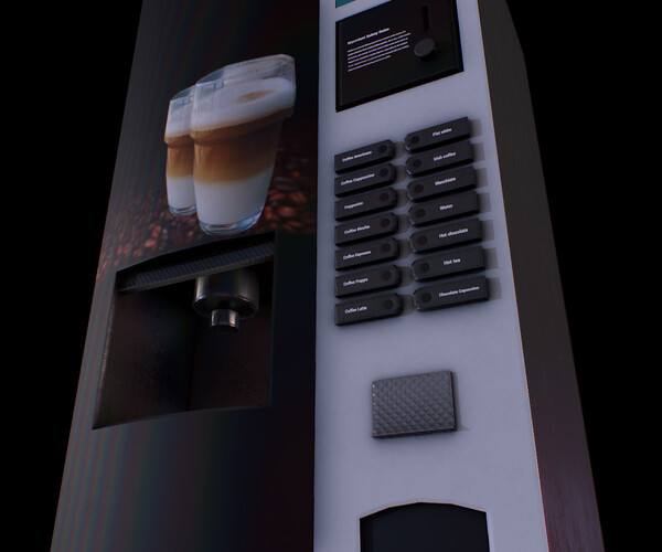 ArtStation - Coffee Vending Machine | Game Assets
