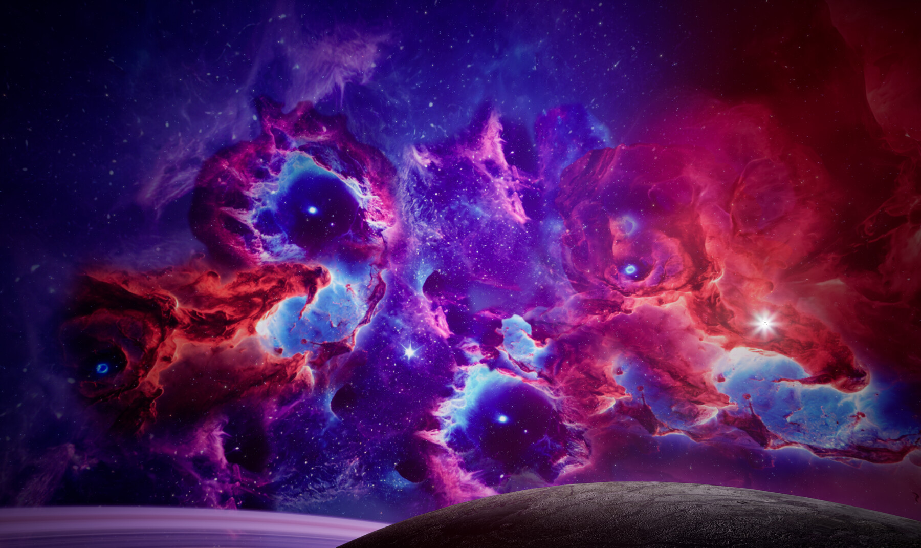 Artstation Animated Nebula Skyboxes Volume 2 Unreal Engine Project Included Blackhole
