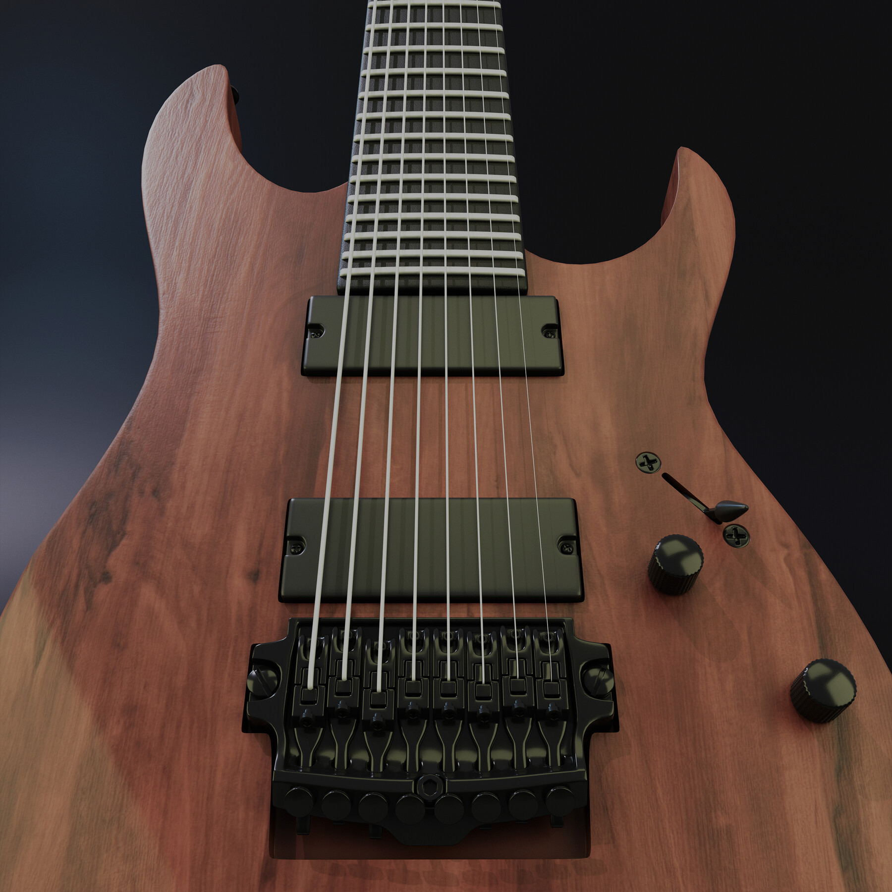 ArtStation - Ibanez 8 String Electric Guitar | Resources