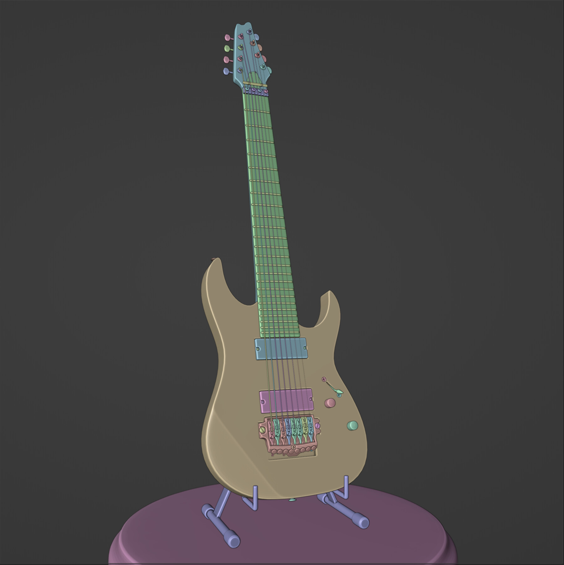 ArtStation - Ibanez 8 String Electric Guitar | Resources