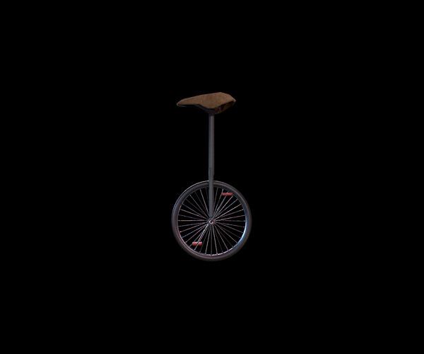ArtStation - One wheel bicycle | Game Assets
