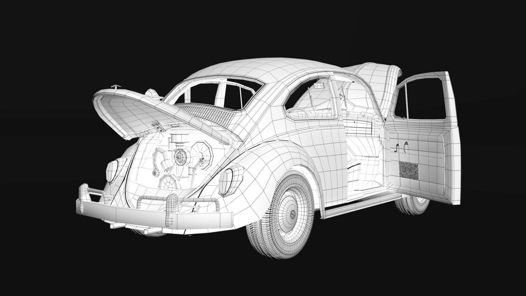 ArtStation - VW Classic Beetle | Game Assets