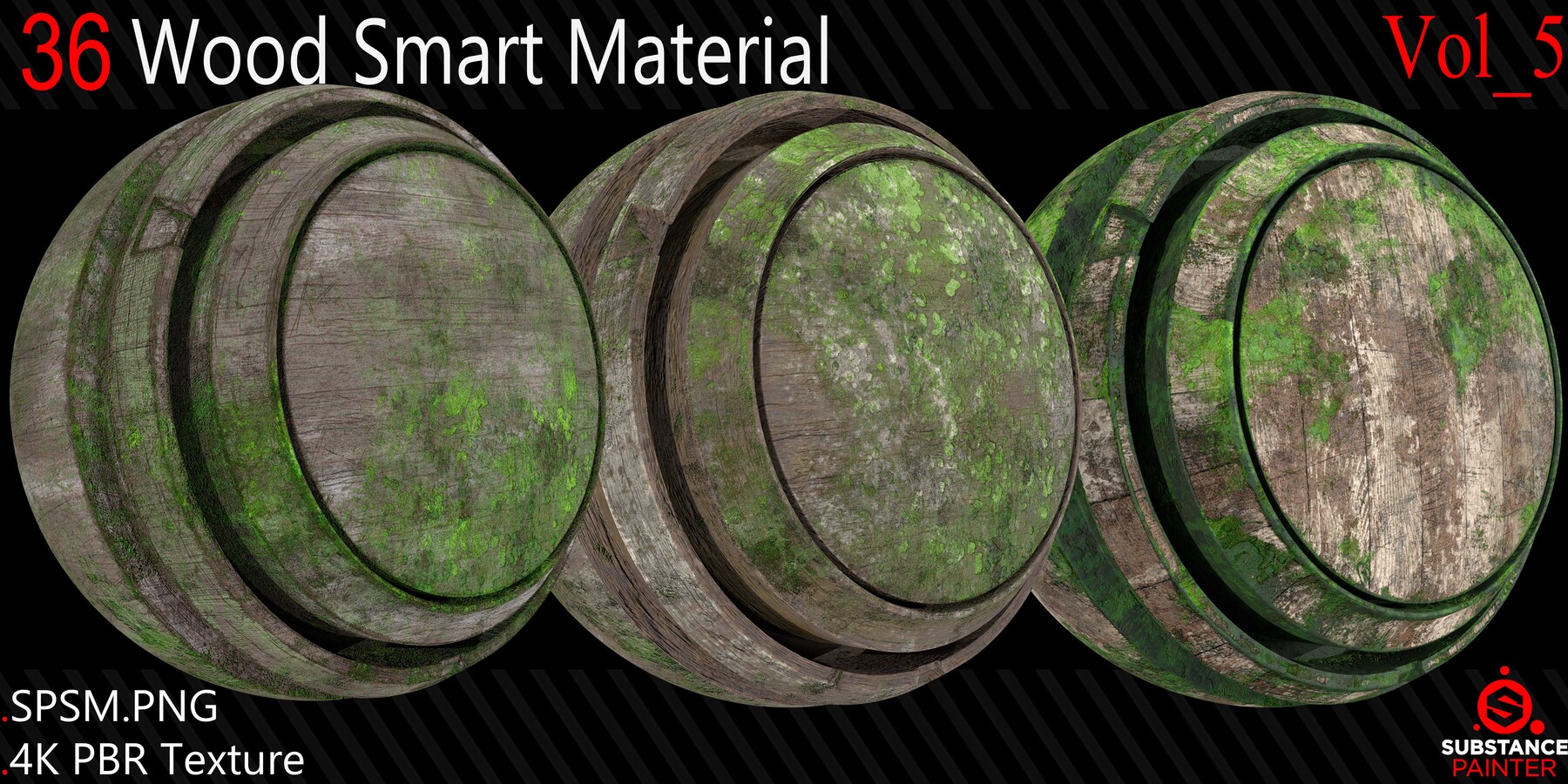 ArtStation - Wood Smart Materials Vol_5 | Game Assets