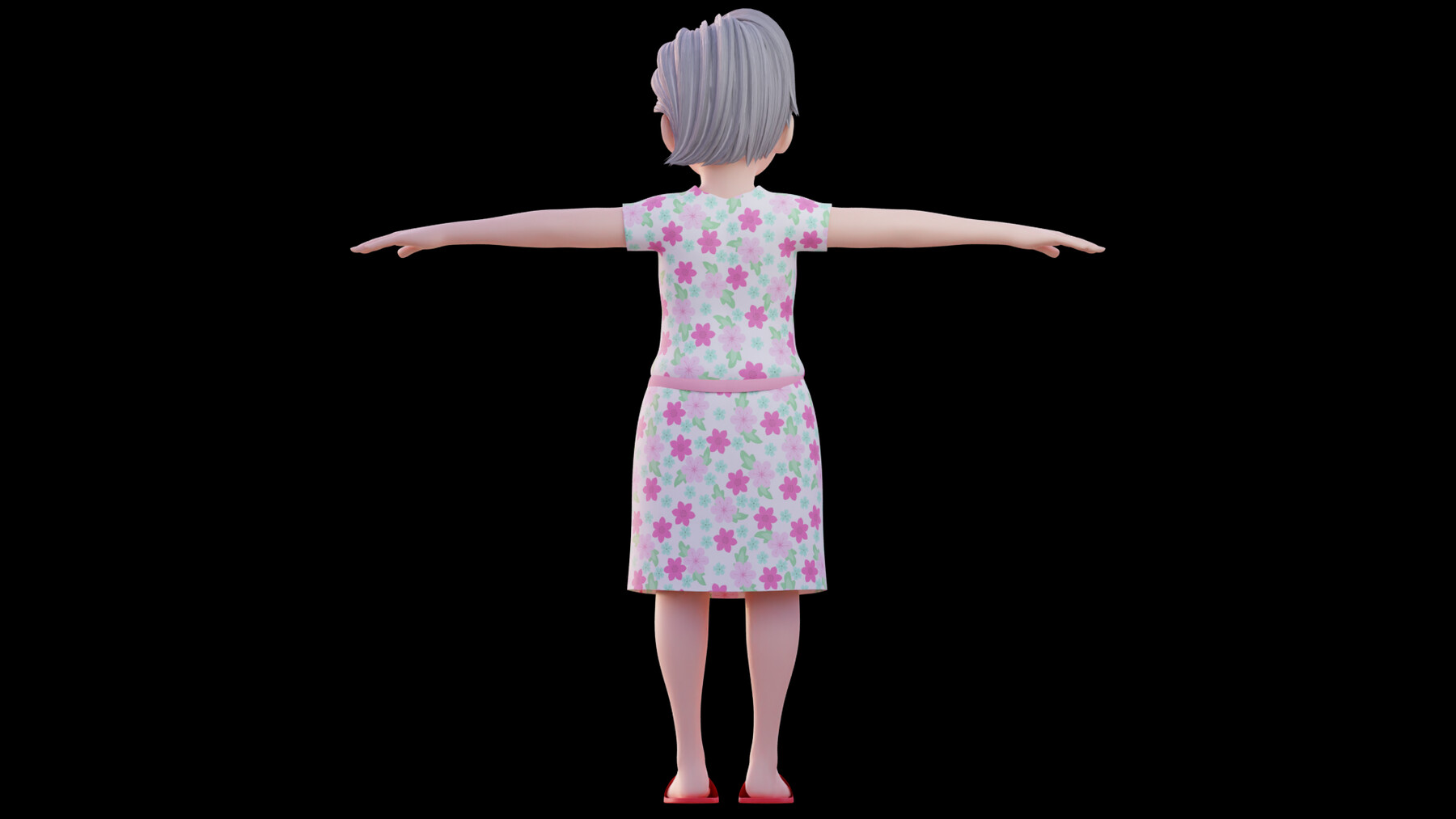 ArtStation - Cartoon Grandma - Fully rigged | Game Assets