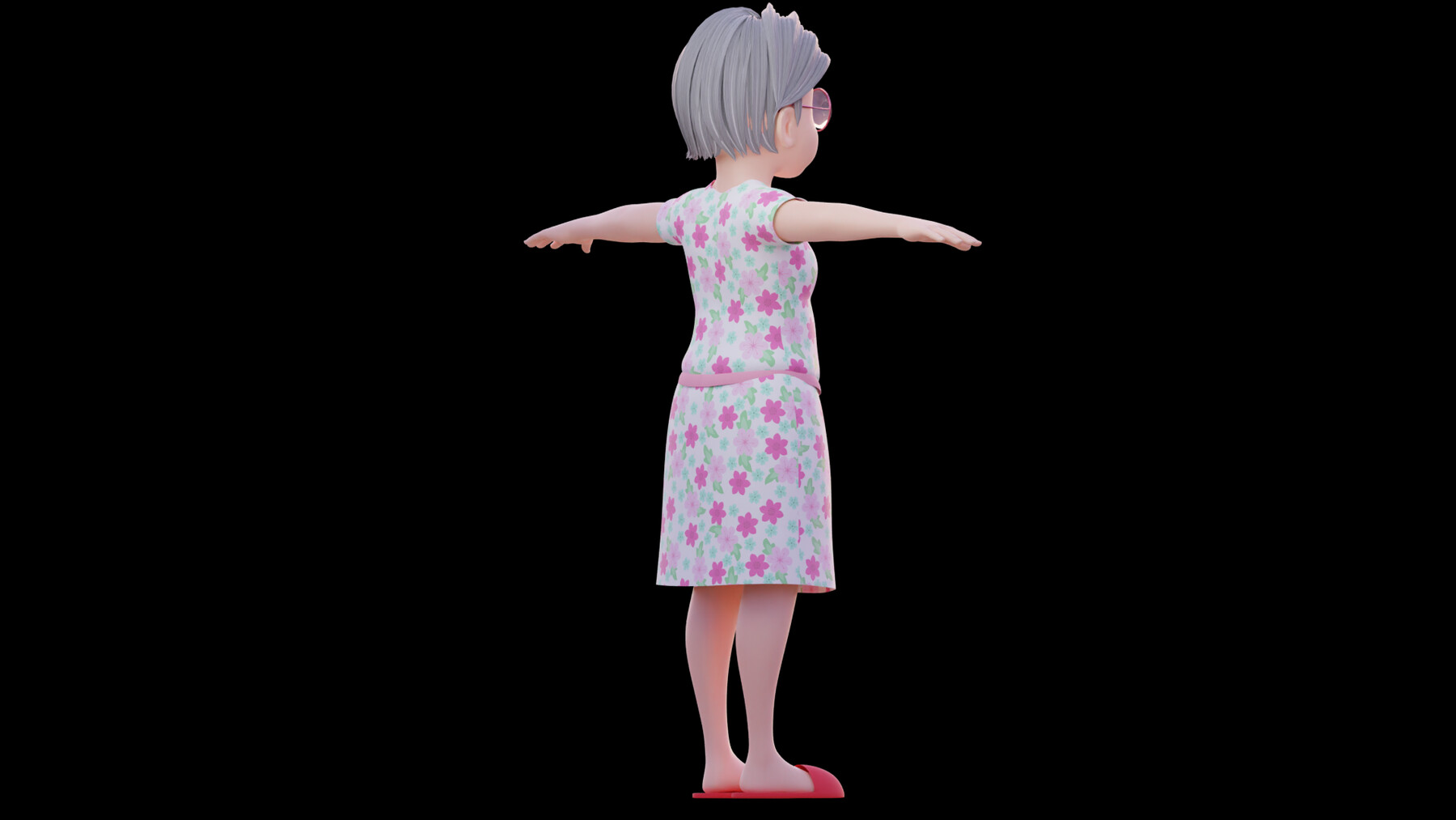 ArtStation - Cartoon Grandma - Fully rigged | Game Assets