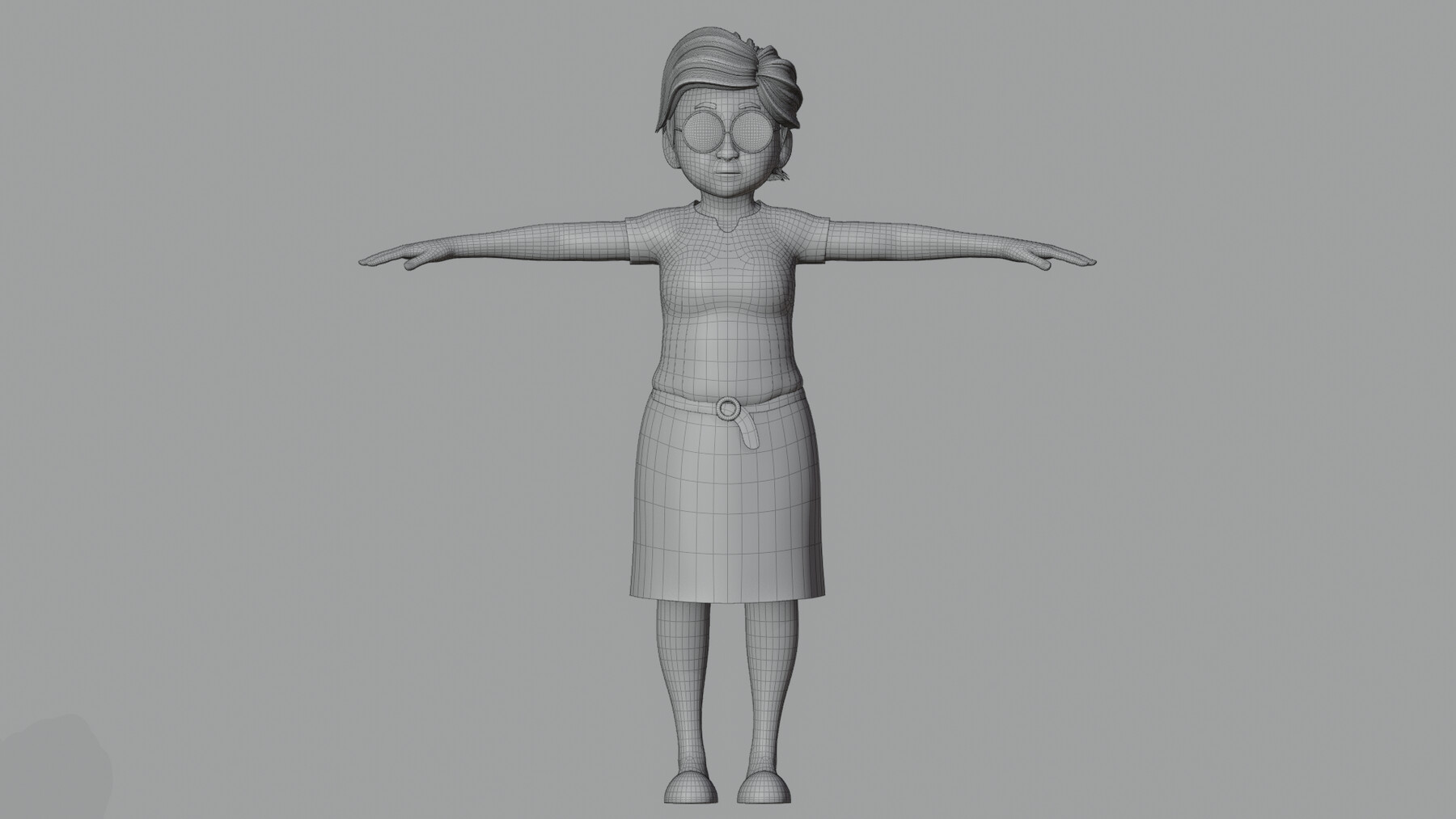 ArtStation - Cartoon Grandma - Fully rigged | Game Assets