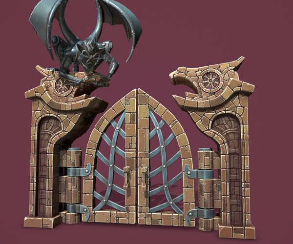 ArtStation - Fantasy entrance | Game Assets