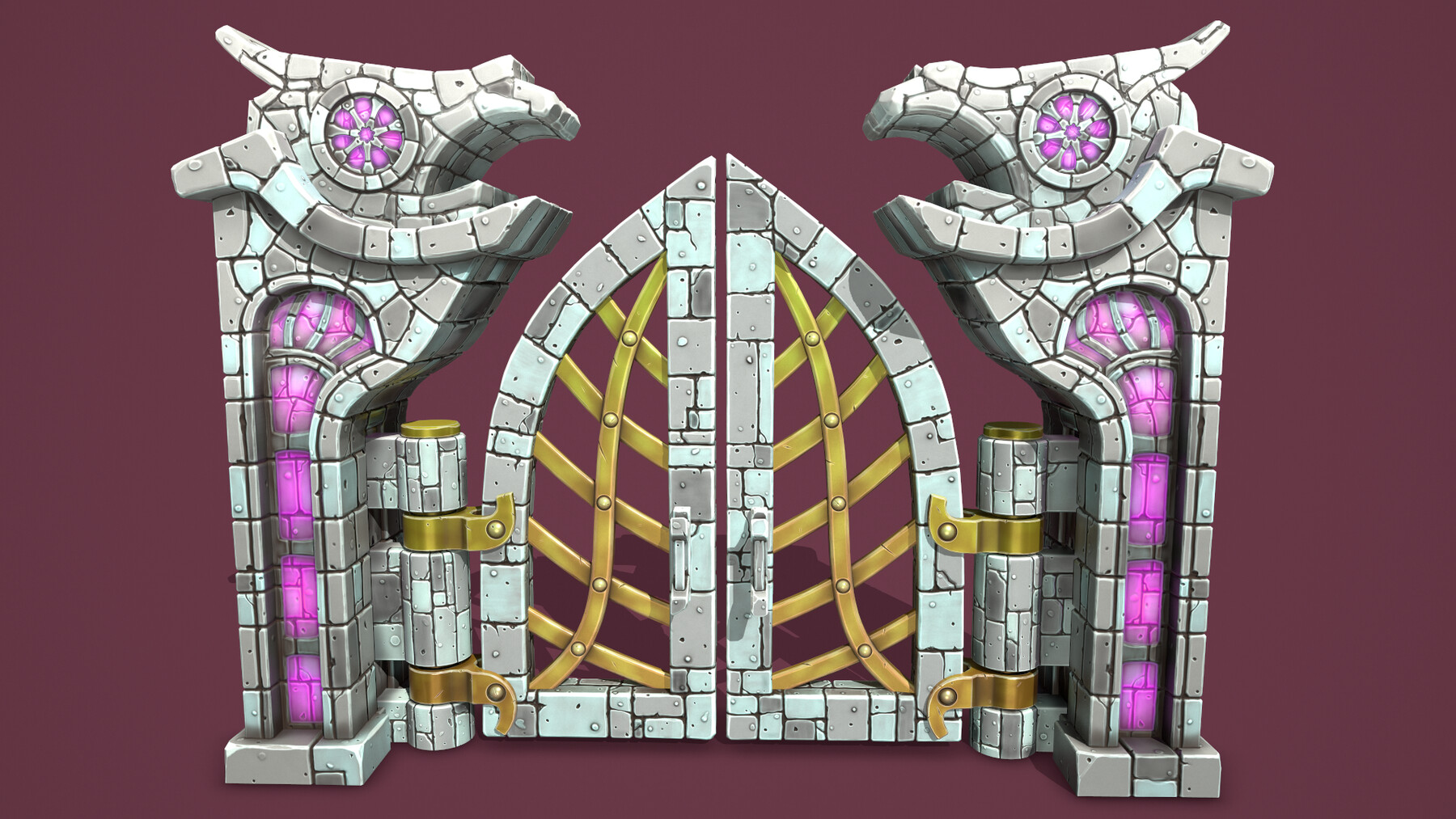 ArtStation - Fantasy entrance | Game Assets