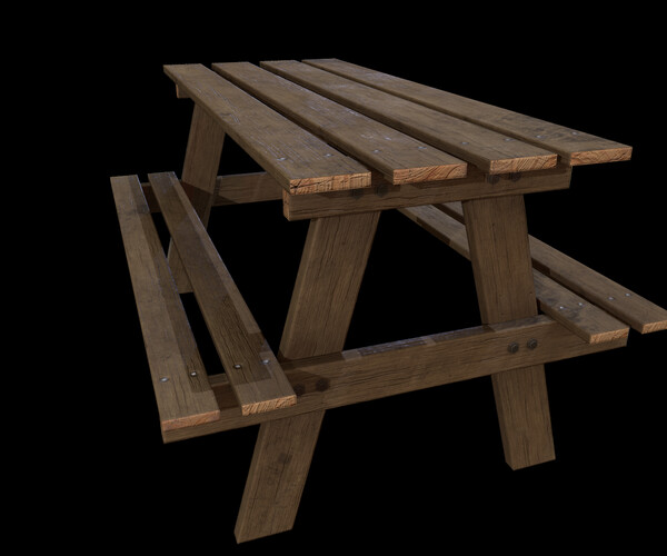 ArtStation - Park Table | Game Assets