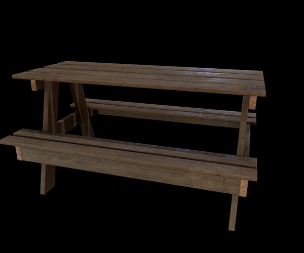 ArtStation - Park Table | Game Assets