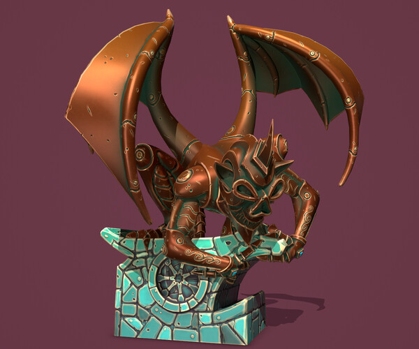 ArtStation - Statue Gargoyle 2 | Game Assets