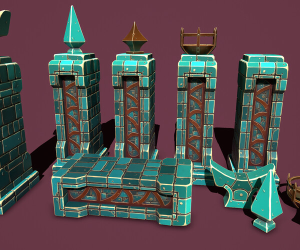ArtStation - Fantasy obelisk 1 | Game Assets